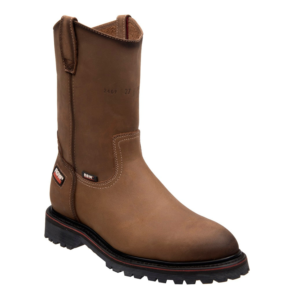 Bota Vaquera de Trabajo Punta Redonda Casco de Acero Bronco – Rio ...